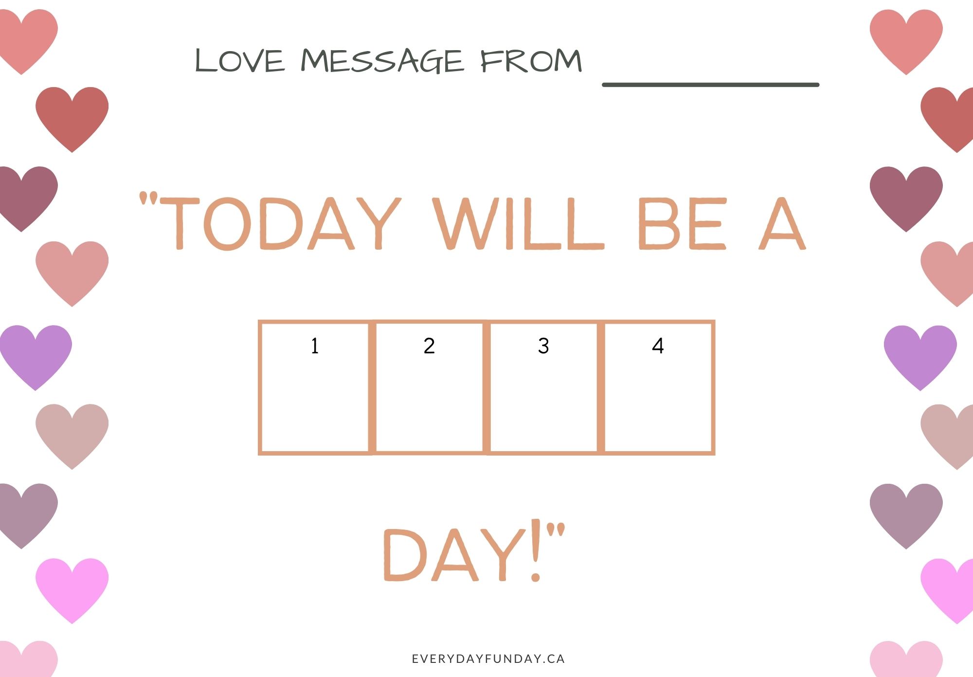 Secret Message Scavenger Hunt - Everyday Funday