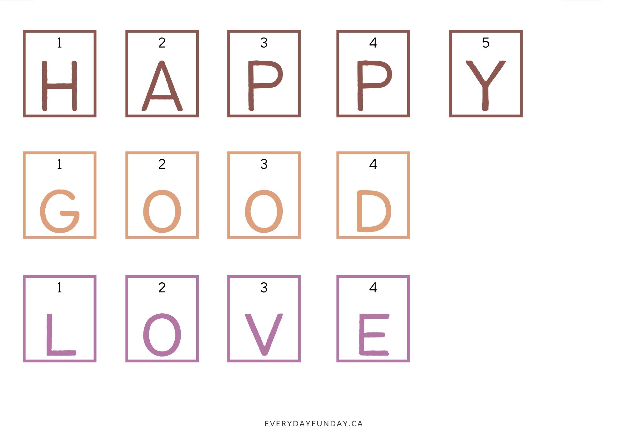 Secret Message Scavenger Hunt - Everyday Funday