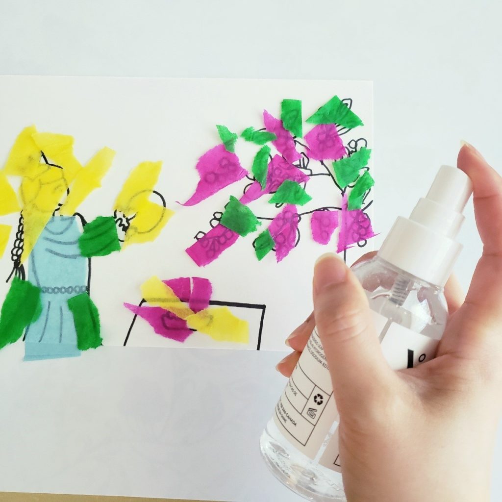 Drawing Dream – Bleeding Tissue Paper Art – Everyday Funday